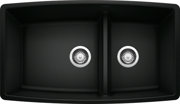 Blanco 402664- Blanco Performa U 1 3/4 Low Divide Coal Black ...