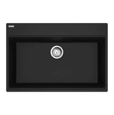 Franke MAG61029-MBK-S- Maris Tm Grn Matte Black Sgl 33Cab With Strainer ...