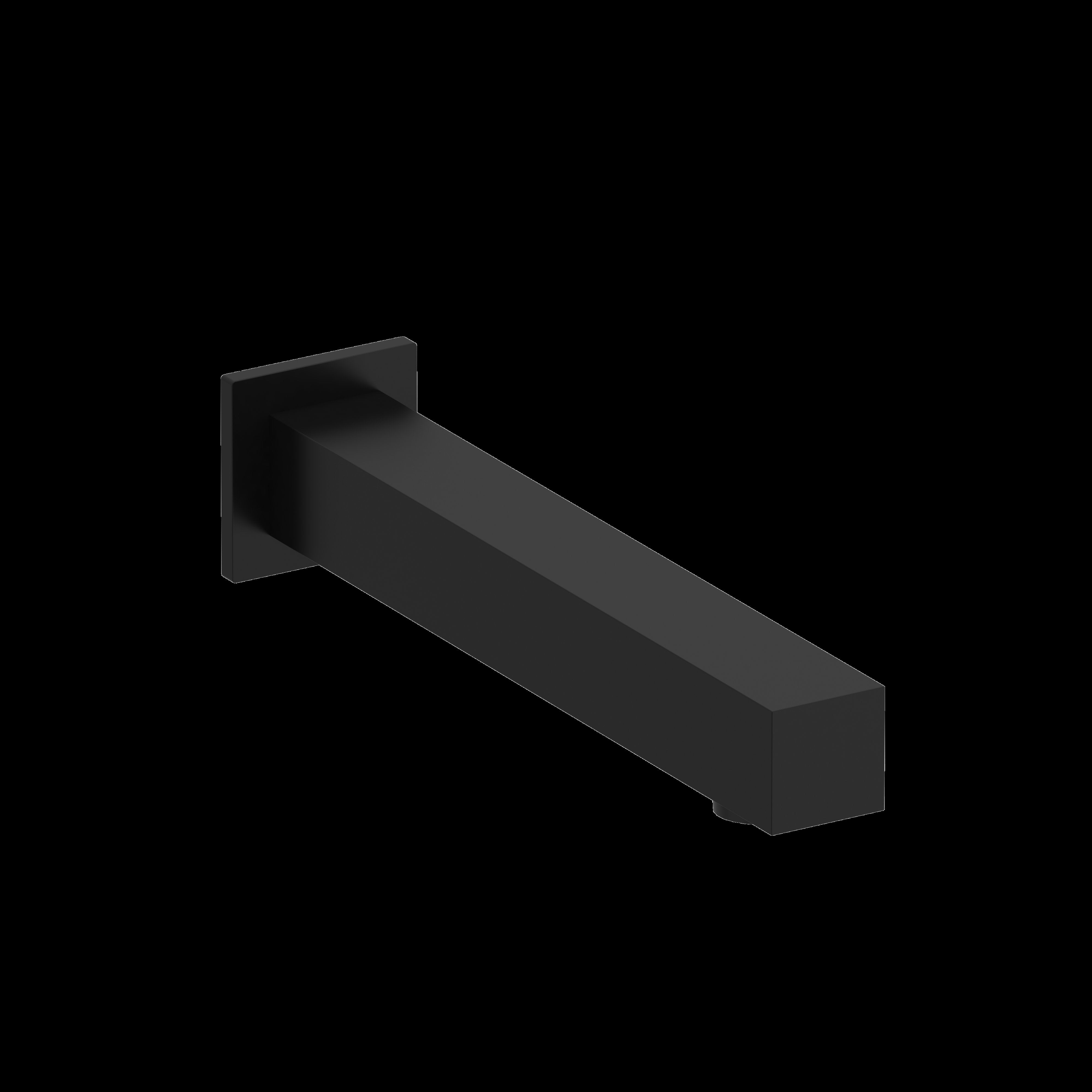Riobel 885BK- Square wall-mount tub spout | FaucetExpress.ca