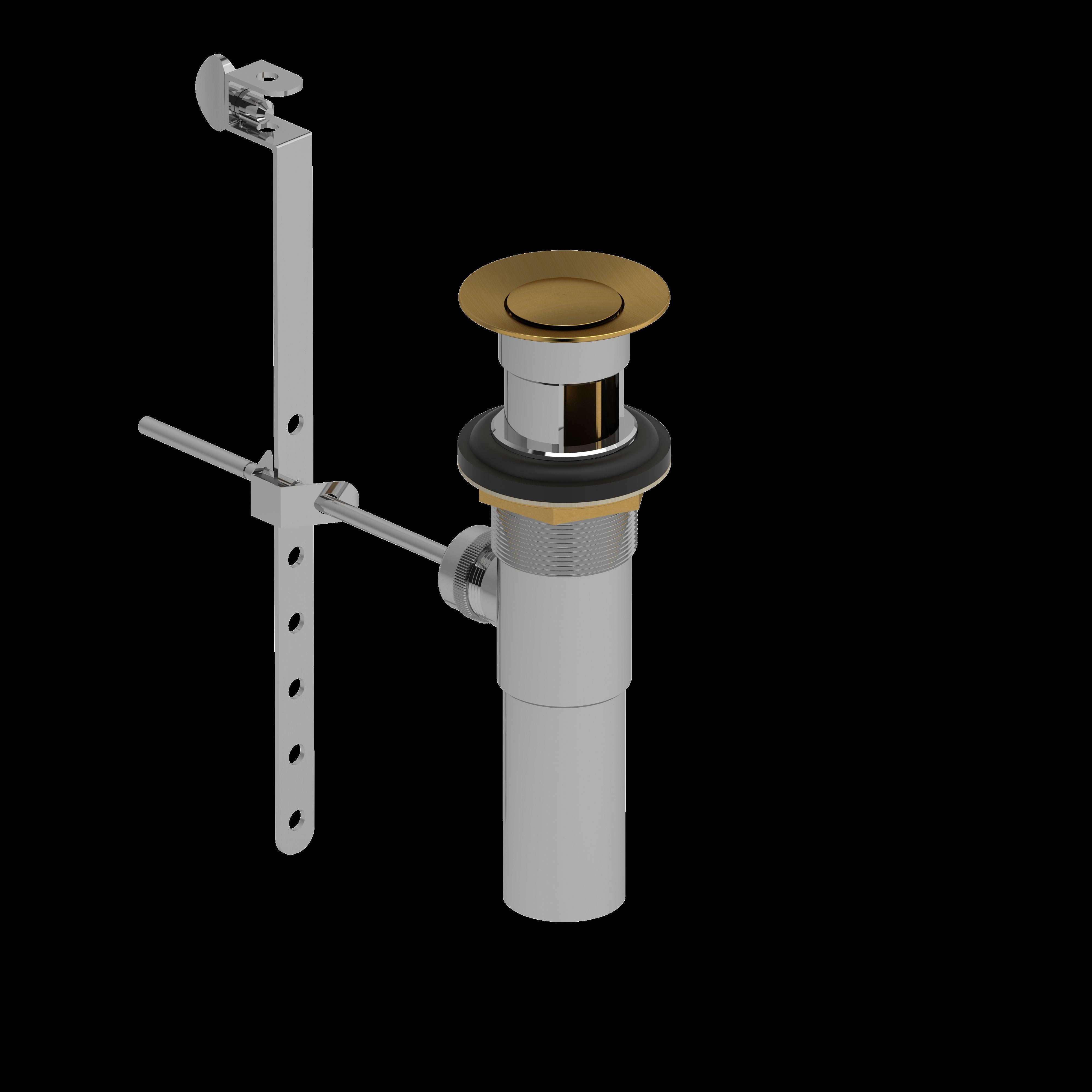 Riobel P170BG- Lavatory pop-up drain with overflow | FaucetExpress.ca